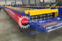 China Metal Corrugated Floor Deck Roll Forming Machine For Rolling Steel Structural Building Material for sale