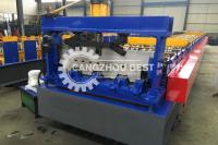 China PLC Control Metal Deck Roll Forming Machine With 21 Forming Stations for sale
