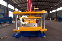 China Galvanized Sheet Gutter Roll Forming Machine For Roof Cap , Metal Ridge for sale