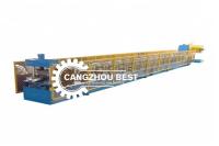 China Steel Rain Water Gutter Equipment Cold Roll Forming Machine With Chain Transmission for sale