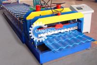 China Building Material Glazed Tile Roll Forming Machine Single Sink Zinc Sheet Metal for sale