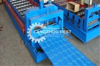 China Steel Coils Color Roofing 7KW Glazed Tile Roll Forming Machine for sale