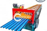 China PLC control 1050mm Coverage Roof Panel 6kw Roll Forming Machine for sale
