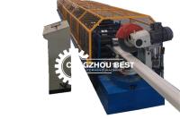 China Germany Steel Profile Soffit Panel Pipe Type Down Spout Roll Forming Machine for sale