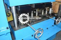 China 1.5mm Galvanized Steel Gearbox Drive C Purlin Roll Forming Machine for sale