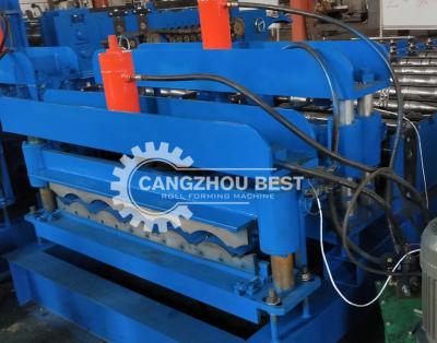 China Truecoue Sheet Metal 1250mm Roof Tile Roll Forming Machine for sale