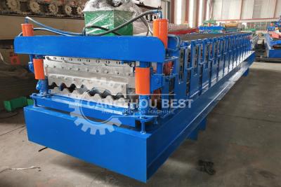 China Aluminum Zinc Plating PLC 5000kgs Roofing Sheet Roll Forming Machine for sale