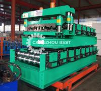 China 5kw Zinc Metal Glazed 0.25mm Tile Roll Forming Machine for sale