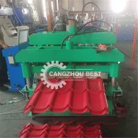 China W1000mm Steel Roof PLC Glazed Tile Roll Forming Machine for sale