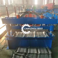 China 1250mm Aluminum Colored Steel PLC Ibr Roll Forming Machine for sale