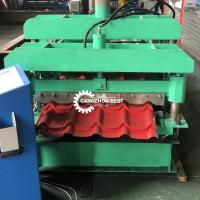 China Steel Metal Glazed 6m/min Roof Tile Roll Forming Machine For House for sale