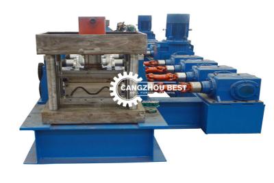 China 20m/Min 4mm Highway Guardrail Roll Forming Machine With Flying Saw for sale