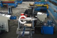 China PLC Metal 10m/Min Door Frame Forming Machine With Lock Hole Station for sale
