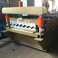 China Big Round Type 70mm Shaft 0.8mm Corrugated Sheet Making Machine for sale