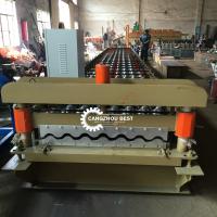 China Big Round Type 70mm Shaft 0.8mm Corrugated Sheet Making Machine for sale