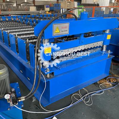 China Stable 850mm 3kw Corrugated Roof Sheet Making Machine for sale