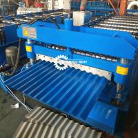 China 8.5kw 12m/Min Galvanized Roof Panel Roll Forming Machine for sale