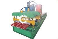 China Aluminium 3m/Min 0.7mm Glazed Tile Roll Forming Machine for sale