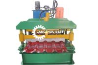 China Aluminium 3m/Min 0.7mm Glazed Tile Roll Forming Machine for sale