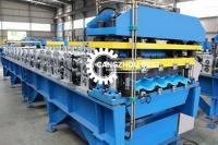 China Trapezoidal 0.6mm 14m/Min Metal Roofing Machine for sale