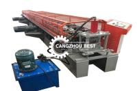 China 1.2mm 8m/Min Touchscreen Metal Door Frame Roll Forming Machine for sale