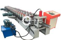 China 1.2mm 8m/Min Touchscreen Metal Door Frame Roll Forming Machine for sale
