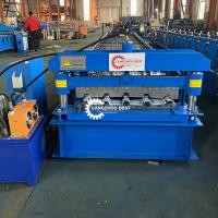 China 12m/Min Color Steel PLC Roof Sheet Roll Forming Machine For Building for sale