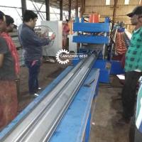 China 4mm Thick 15m/Min Crash Barrier Roll Forming Machine With Holes for sale