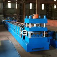 China 4mm Thick 15m/Min Crash Barrier Roll Forming Machine With Holes for sale