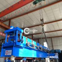 China Full Auto Steel Profile Frame Roll Forming Machine Hydraulic Punching for sale