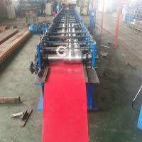 China 6 Inch Roofing Rain Gutter Roll Forming Machine PLC Control Cutting for sale