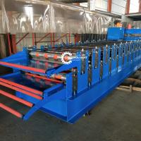 China 0.8mm Color Steel Double Layer Ibr Profile Roll Forming Machine for sale