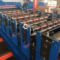 China 0.8mm Color Steel Double Layer Ibr Profile Roll Forming Machine for sale