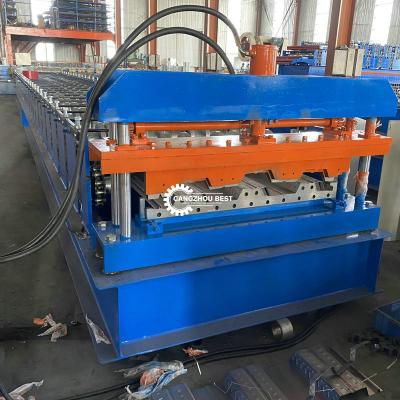 China 7.5kw Color Customized Steel Profile Deck Forming Machine Automatic for sale