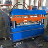 China Construction Material Metal 15kw Floor Deck Roll Forming Machine for sale