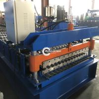 China Powerful 5.5kw Motor Driven Corrugated Sheet Rolling Machine 12m/Min for sale