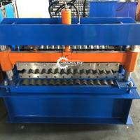 China Powerful 5.5kw Motor Driven Corrugated Sheet Rolling Machine 12m/Min for sale