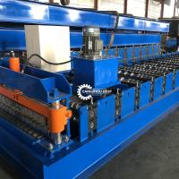 China Powerful 5.5kw Motor Driven Corrugated Sheet Rolling Machine 12m/Min for sale