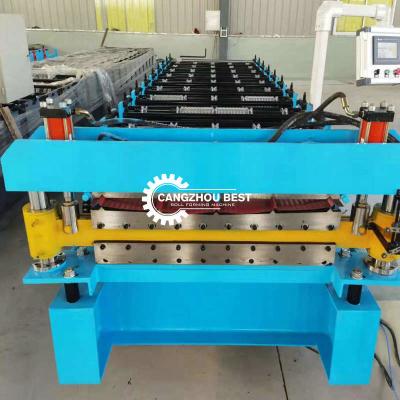 China 5v and Corrugated Roof Double Layer Deep Rib 0.3mm Steel Profile Roll Forming Machine for sale