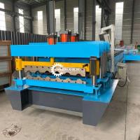 China Color Steel Aluminum Metal 0.3mm Panel Roll Forming Machine Roof Tile Making for sale