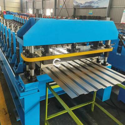 China GI Gearbox Transmission Roofing Sheet Roll Forming Machine for sale