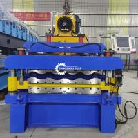 China 3ph Delta Roof Tile Roll Forming Machine Double Chain Transmission for sale