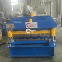 China Color Steel 0.3mm Roof Tile Roll Forming Machine For Ibr Sheet for sale