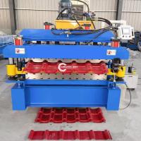 China 0.25mm Touchscreen Fully Automatic Roll Forming Machine Roofing Sheet Tile Manufacturing for sale