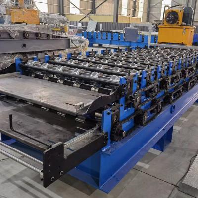 China 988mm Double Layer Roll Forming Machine For Glazed Roof Tile Roof Sheet for sale