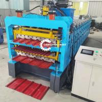 China 15m/Min Automatic Roll Forming Machine Hydraulic Press Triple Layer for sale