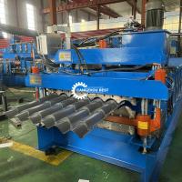 China Double Layer Bamboo Roof Tile Roll Forming Machine 8m/Min for sale