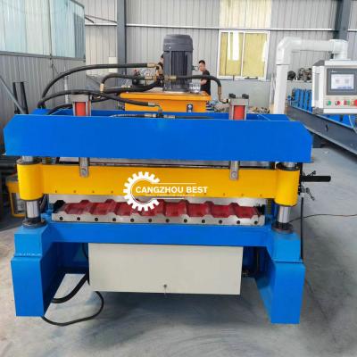 China C8 1000mm Roofing Sheet Roll Forming Machine Steel Metal Making High Effective for sale