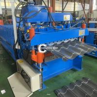 China Steel PLC 914mm Double Layer Roll Forming Machine Jami Tile Corrugated Roof Sheet for sale
