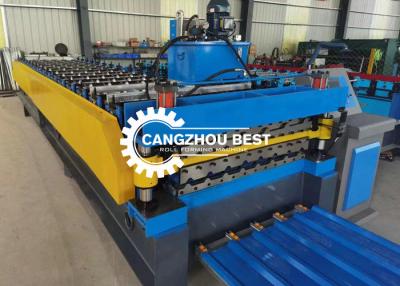 China Metal Panel 0.8mm Roofing Sheet Roll Forming Machine For Gymnasiums for sale